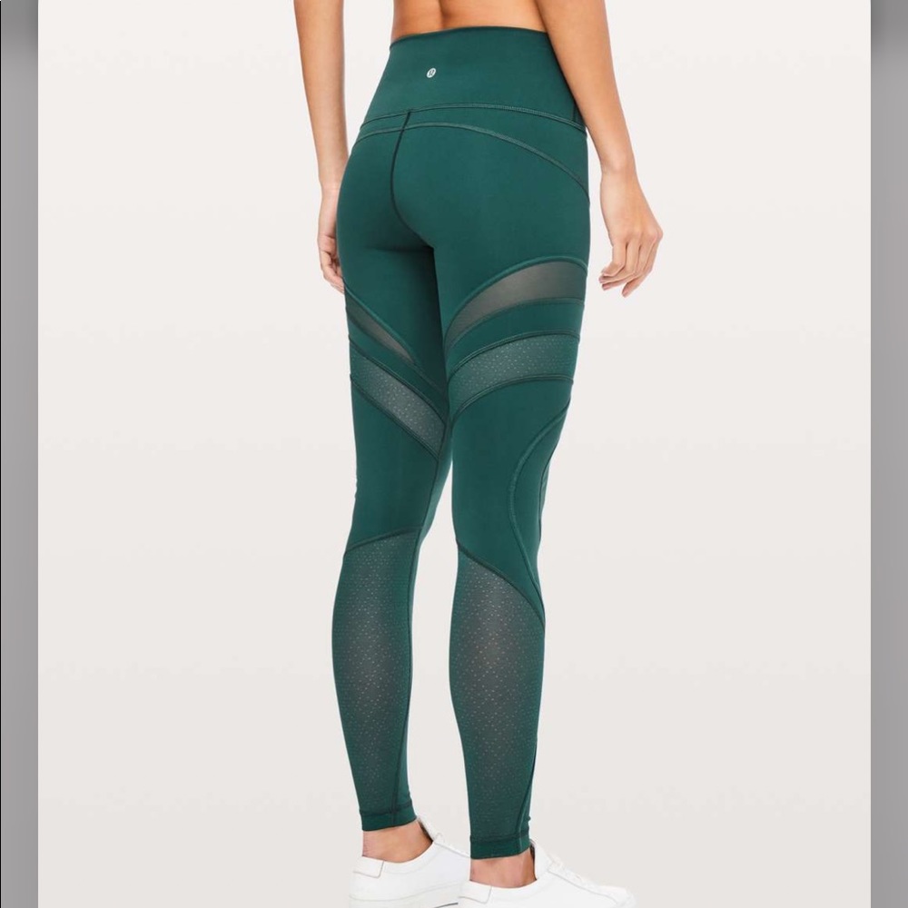 Lululemon Wonder Under High Rise Tight Mesh - Royal E… - Gem